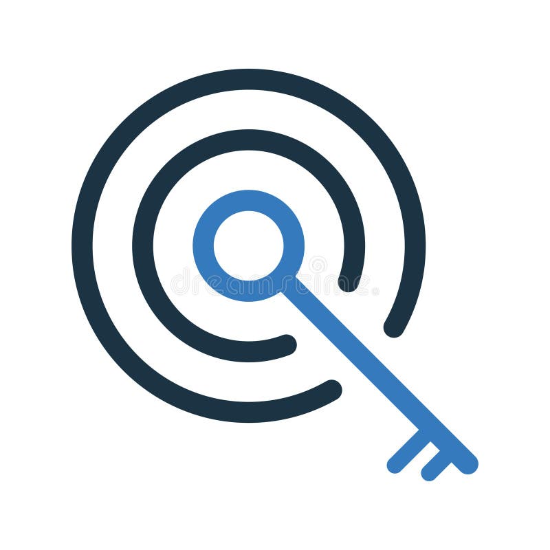 Key Target icon stock illustration. Illustration of design - 273348899