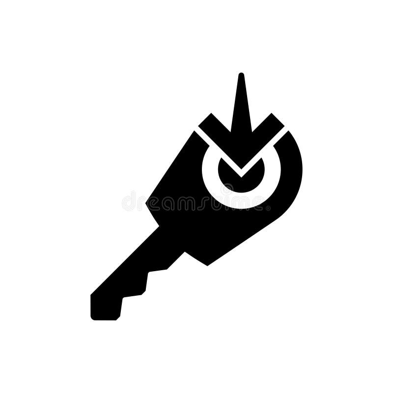 Key Target Icon stock vector. Illustration of goal, vector - 192458105