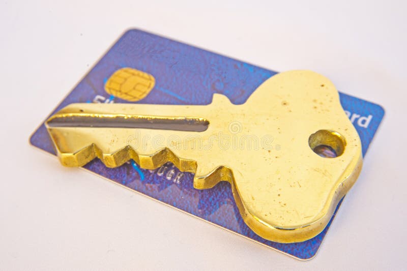 Key to credit. stock photo. Image of background, means - 13094340