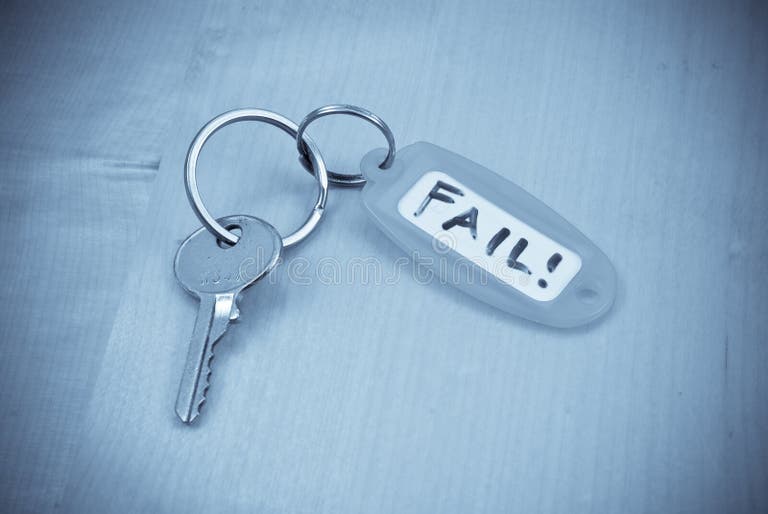 The Key to Failure stock image. Image of bankrupt, metaphor - 15945429