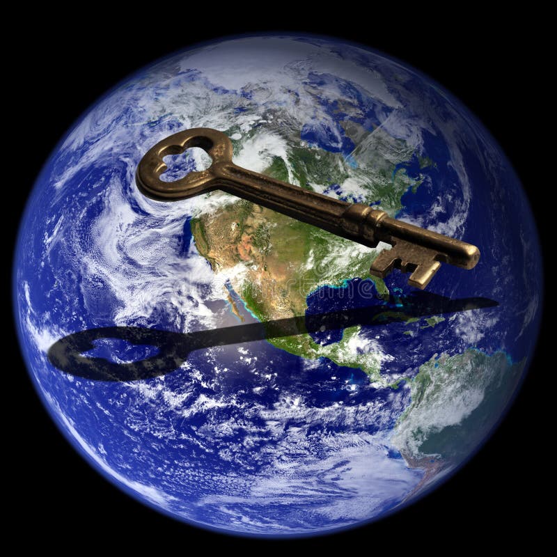 Key To Global Success stock image. Image of earth, mankind - 479341