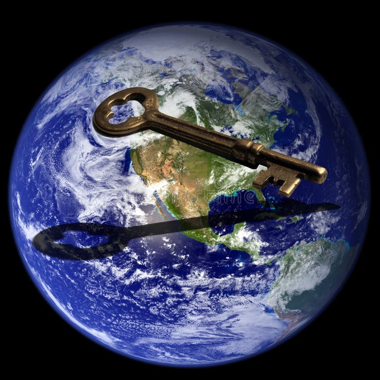 Key To Global Success stock image. Image of earth, mankind - 479341
