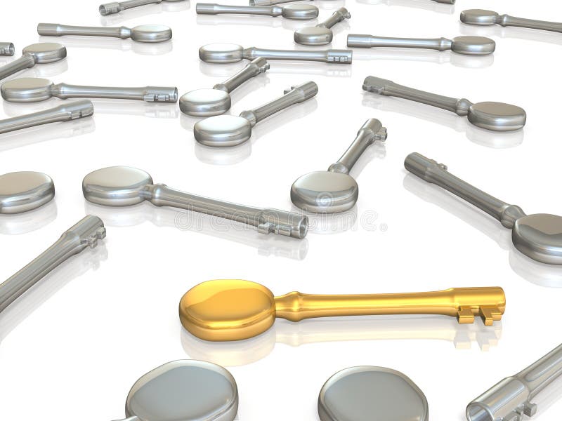 The key to good luck stock illustration. Illustration of mystery - 35079357
