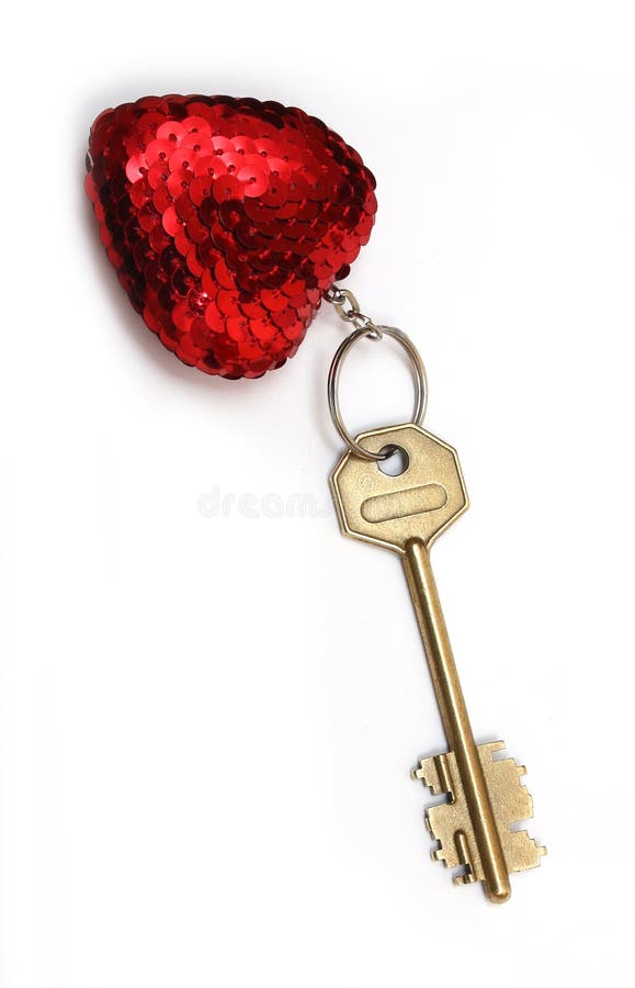 Key to heart stock image. Image of celebration, attachment - 12705469