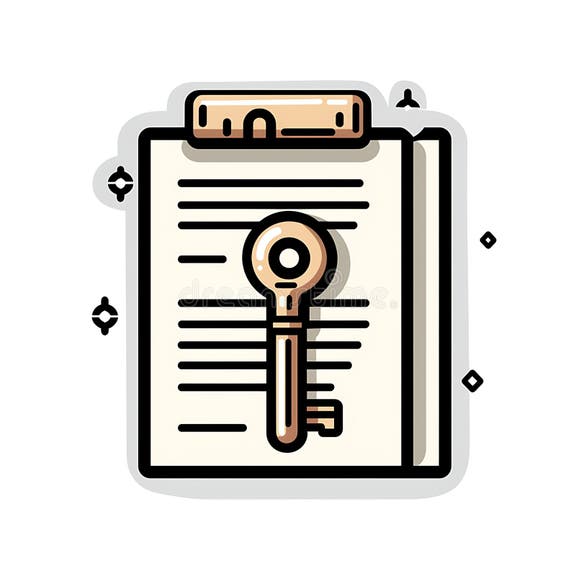 Key To Knowledge Document or Important Information Unlock Stock ...