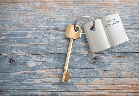Key to knowledge stock photo. Image of knowledge, golden - 227512860