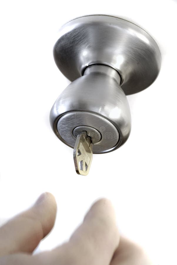 The Key To the Lock Hand Reaching Stock Image - Image of closed ...