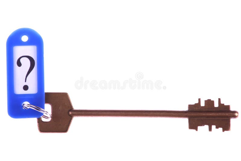The key to the mystery stock image. Image of symbol, mark - 24024243