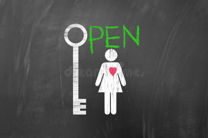 The Key To Open a Woman Heart Stock Image - Image of inlove, symbol ...