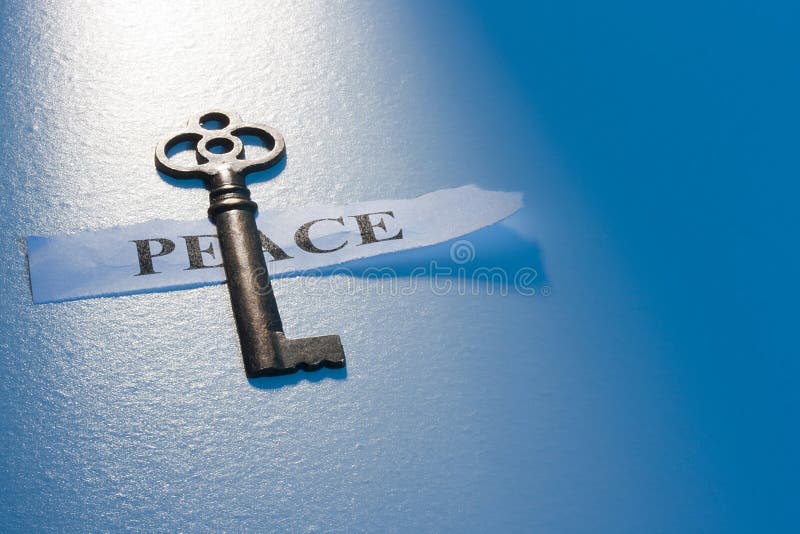 Key to Peace stock image. Image of word, tranquility - 25768837