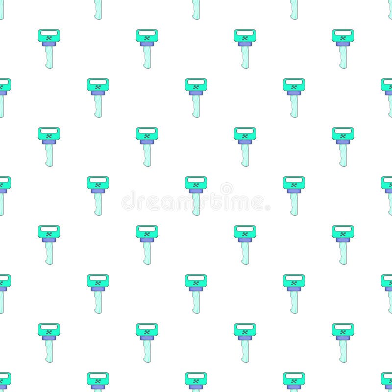 Key To Race Cars Pattern, Cartoon Style Stock Vector - Illustration of ...