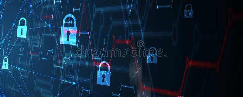 The Key To Safety Enhancing Cyber Security Protections Stock Vector ...
