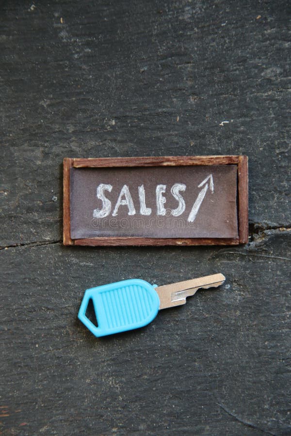Key To Sales Growth Concept. Vintage Style Stock Photo - Image of arrow ...