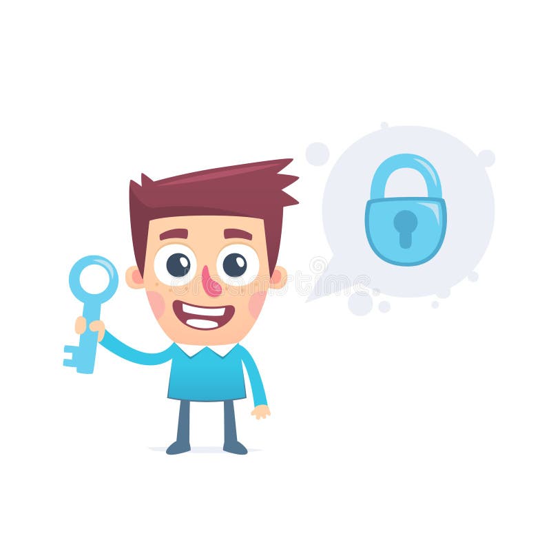 Key to the secret stock vector. Illustration of fashion - 37030211