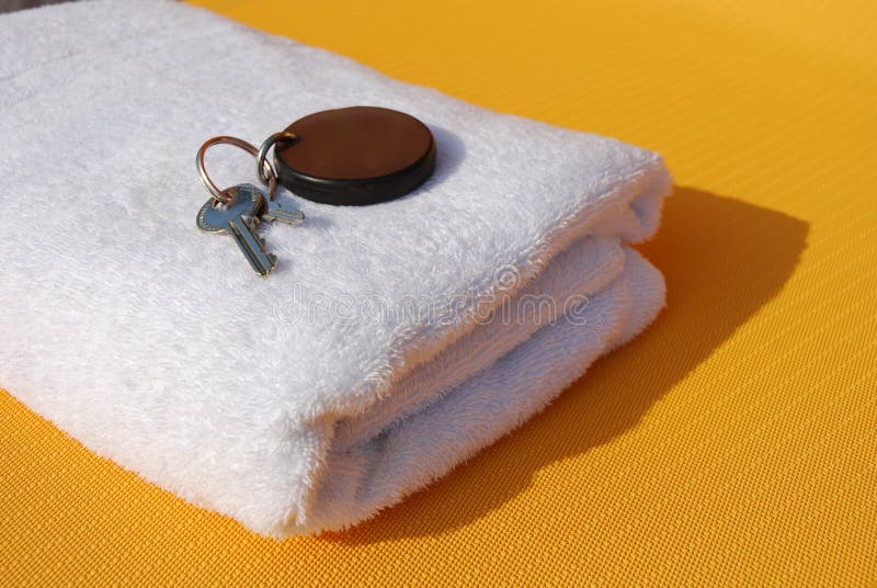 Key to a spa room stock image. Image of double, rooms - 3238919