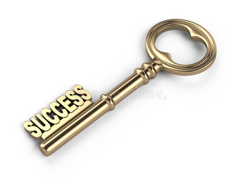Key to success stock illustration. Illustration of success - 21407255