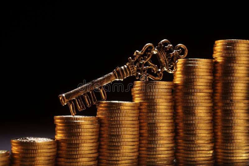 Key to success stock image. Image of coin, life, abundance - 24927039