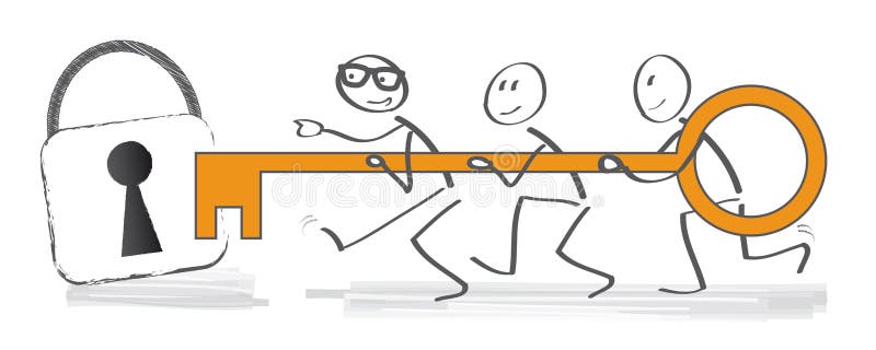 Teamwork Key To Success Stock Illustrations – 866 Teamwork Key To ...