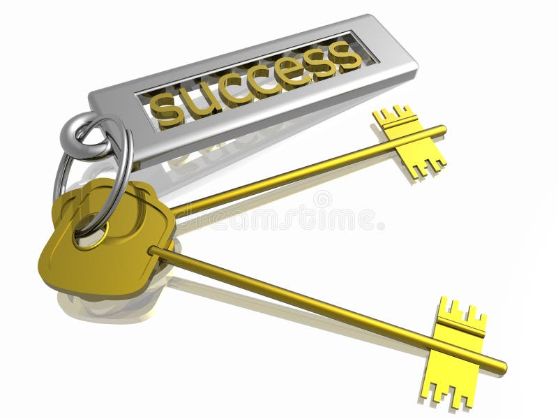 Key to success stock vector. Illustration of colors, idea - 13955668