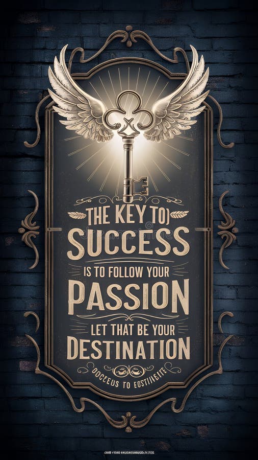 The Key To Success is To Success. Stock Image - Image of text, font ...