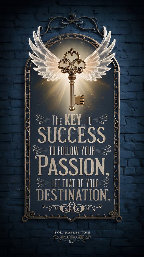 The Key To Success is To Success. Stock Photo - Image of poster ...