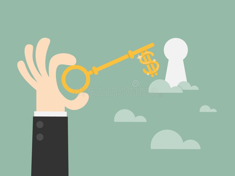 Key To Success, Business Competition, Leadership Concept. Stock ...