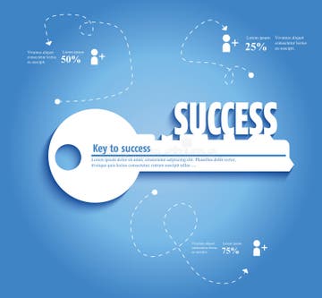 Key to Success stock vector. Illustration of concept - 58718402