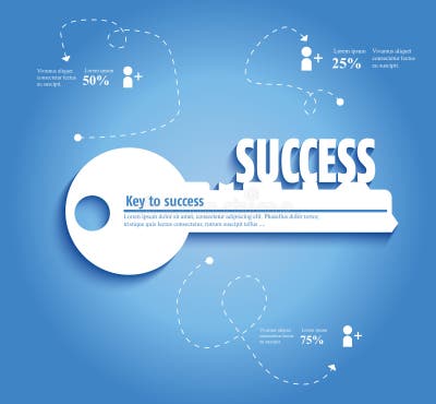 Key to Success stock vector. Illustration of concept - 58718402