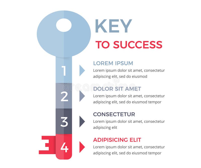 Key to Success Concept stock vector. Illustration of process - 271731785