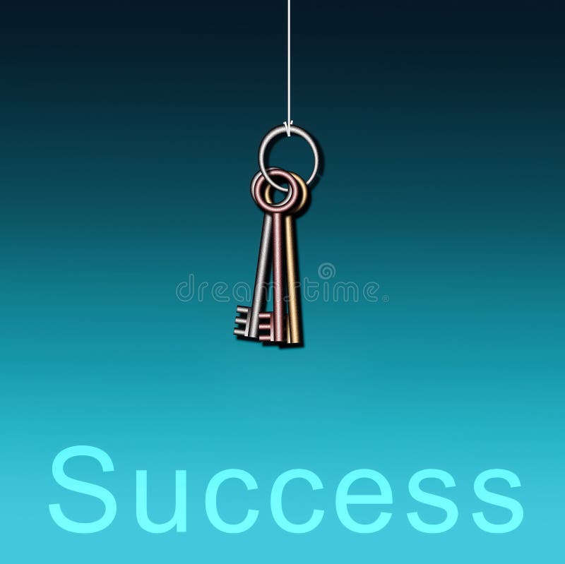 Key to Success stock illustration. Illustration of success - 261917379