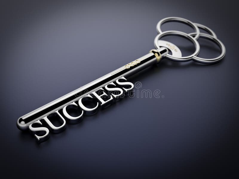 Key to Success - Dark Blue stock photo. Image of happiness - 37655394