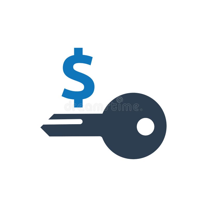 Key to success icon stock vector. Illustration of achievement - 128915153