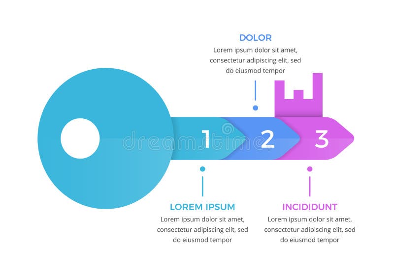 Key To Success - Infographic Template Stock Vector - Illustration of ...