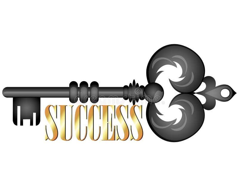 Key to Success stock vector. Illustration of commerce - 37382621