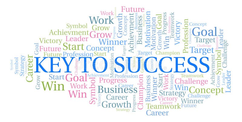 Success word cloud. stock illustration. Illustration of collage - 127972626