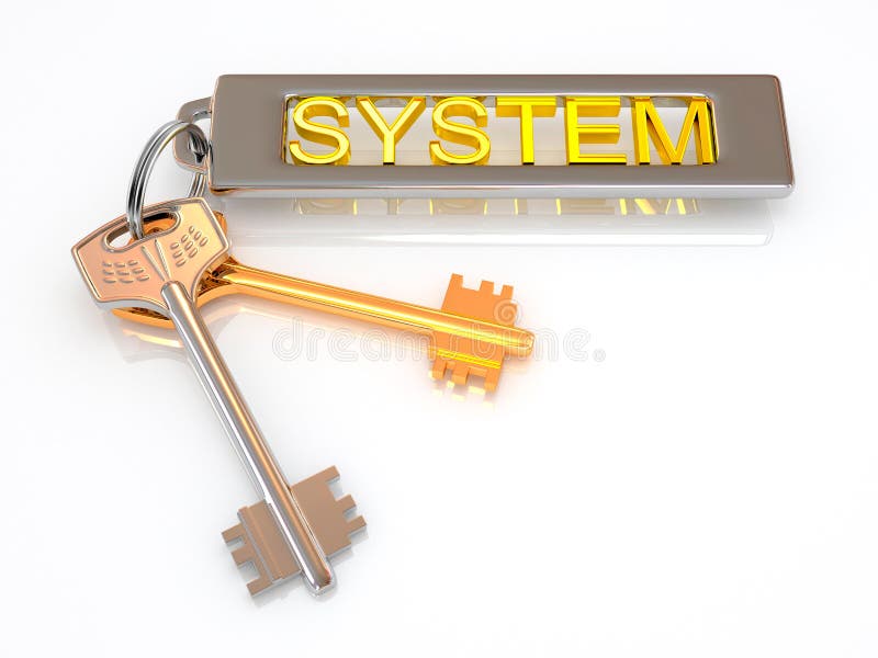 Key to system stock illustration. Illustration of symbol - 30680754