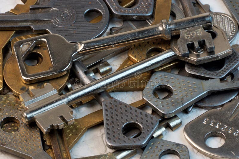 The Key Tool To Open Locks. Stock Image - Image of open, keys: 127251059