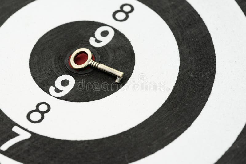 Key Unlock Business Success Goal or Target, Problem Solving Solution ...