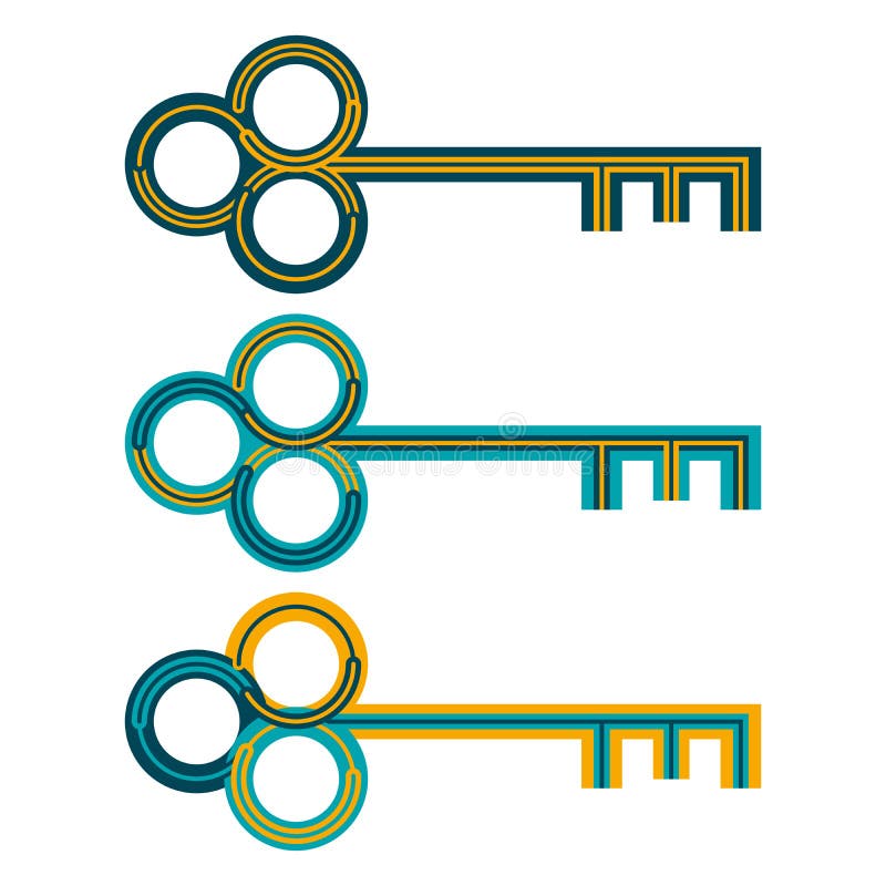 Key Unlock Maze Vector and Icon Stock Vector - Illustration of logo ...