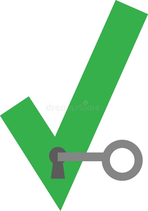 Key Unlocking Check Mark Keyhole Stock Vector - Illustration of choice ... Key Unlocking Check Mark Keyhole Stock Vector - Illustration of choice ...