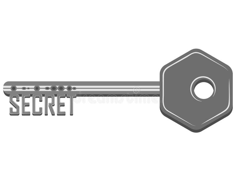 Vector Key Revealing a Secret. Stock Vector - Illustration of keyhole ...