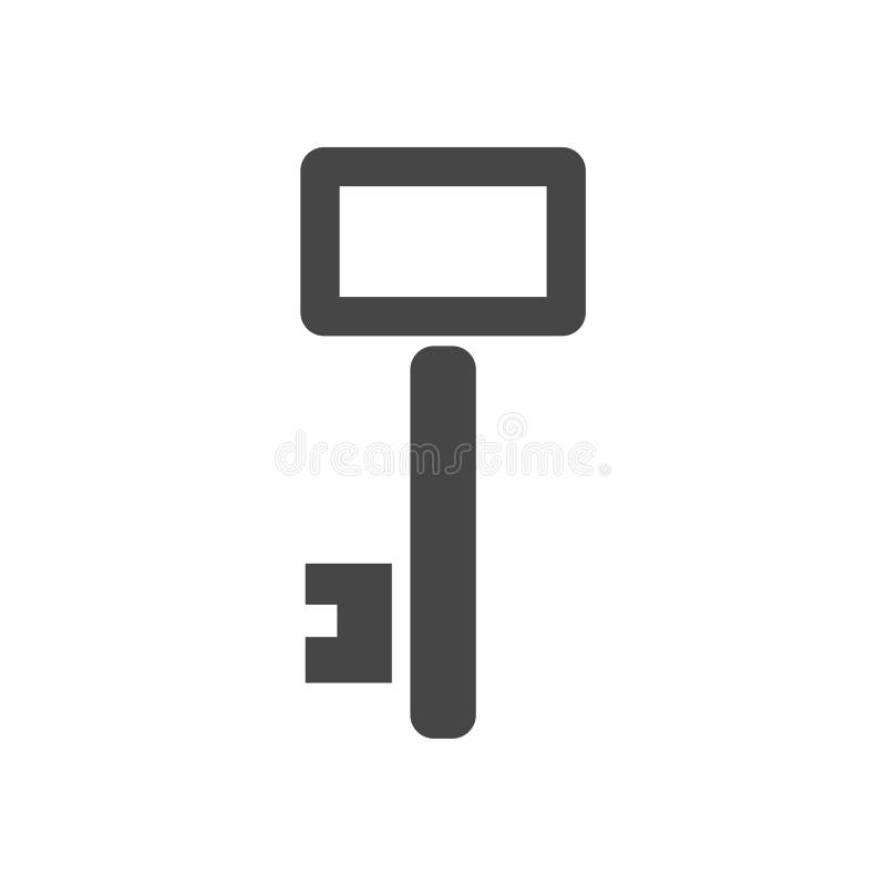 Key Vector icon stock vector. Illustration of clew, login - 111661716