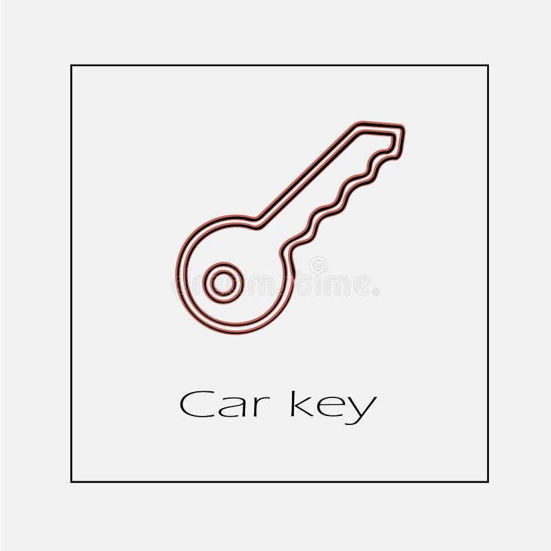 Key Vector Icon Eps 10. Car Key Simple Symbol Stock Vector ...