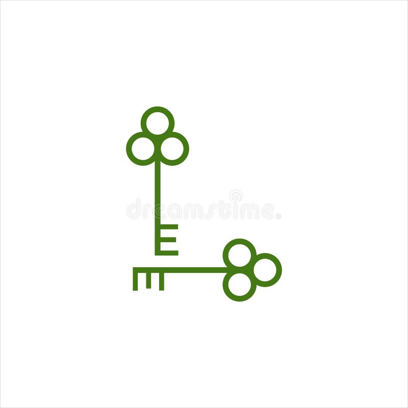 Key Vector Logo Graphic Modern Stock Vector - Illustration of vector ...