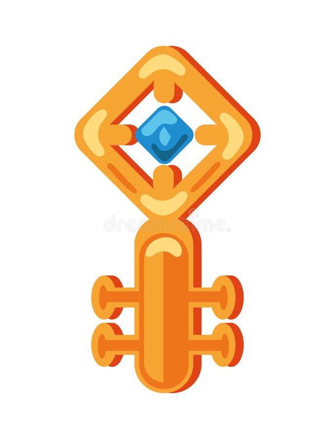Key video game decored stock vector. Illustration of isolated - 294675615