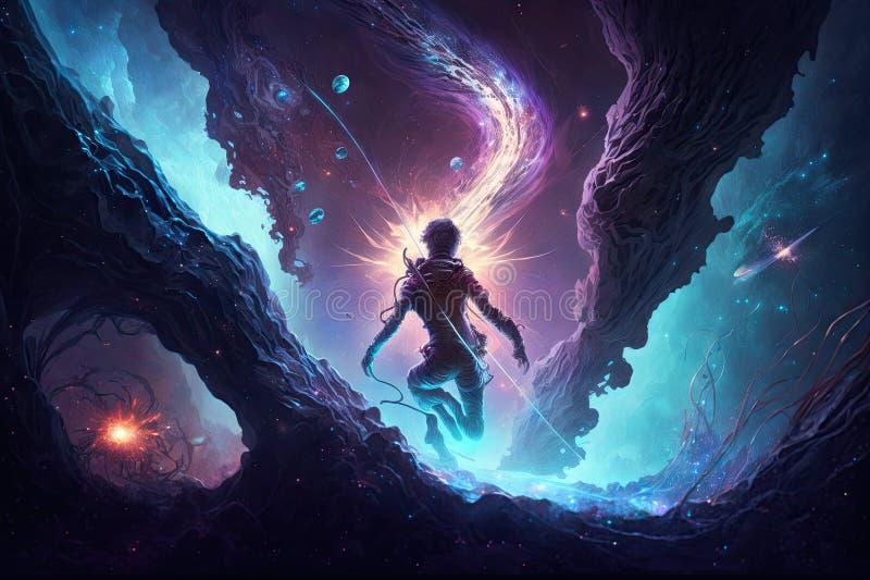 Key Visual Cinematic Pose Sensory Overload Surfing Stock Illustration ...