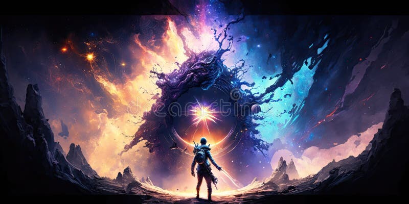 Key Visual Cinematic Pose Sensory Overload Surfing Stock Illustration ...