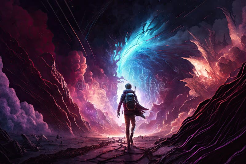 Key Visual Cinematic Pose Sensory Overload Surfing Stock Illustration ...