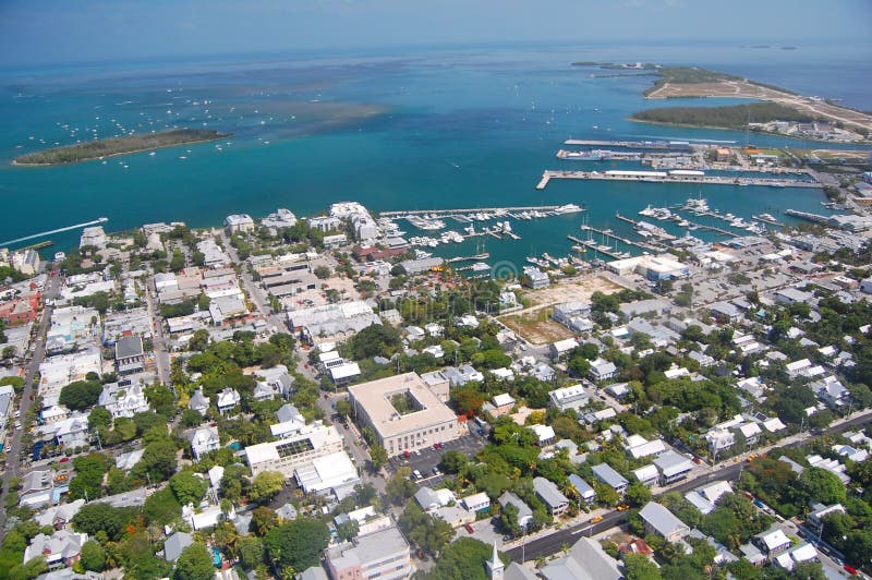 Key west aerial view stock photo. Image of city, duval - 21857048
