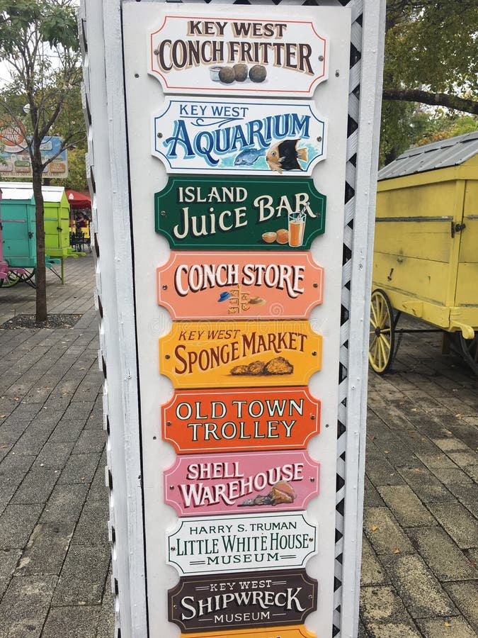 Key West Aquarium Shell Warehouse Island D& X27;un Color Stock Photo ...